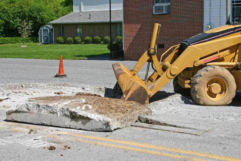 Roadwork stock image. Image of asphalt, infrastructure - 53405469