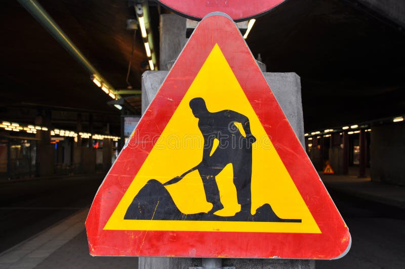 Roadwork - Digging Up the Road Stock Photo - Image of digging, machine ...
