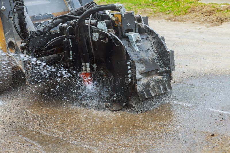 Milling of Asphalt for Road Reconstruction Accessory for Skid Steer ...