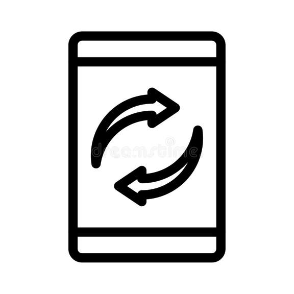 Roaming Vector Thin Line Icon Stock Illustration - Illustration of ...