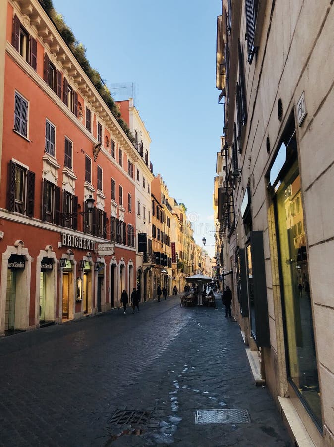 Roaming in Rome editorial image. Image of emptystreets - 125627935