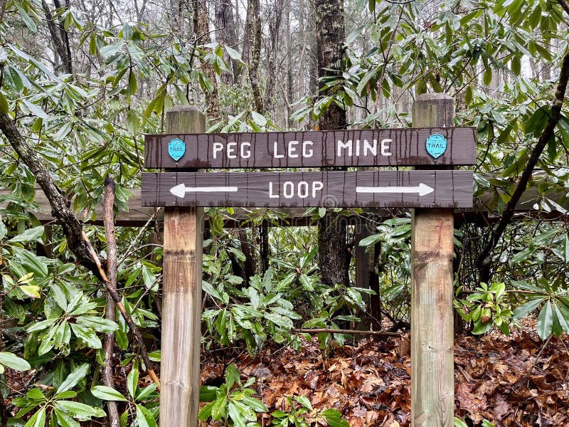 Leg Leg Mine Loop Trail Sign Stock Image - Image of trail, sign: 298500245