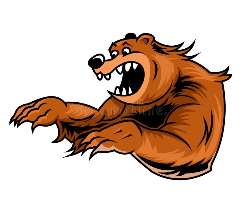 Bear Roar stock vector. Illustration of mammal, grizzly - 49275505