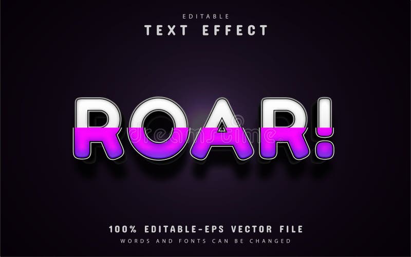 Roar Font Stock Illustrations – 526 Roar Font Stock Illustrations ...