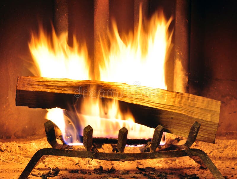 Roaring fire stock photo. Image of hearth, radiating - 13047114