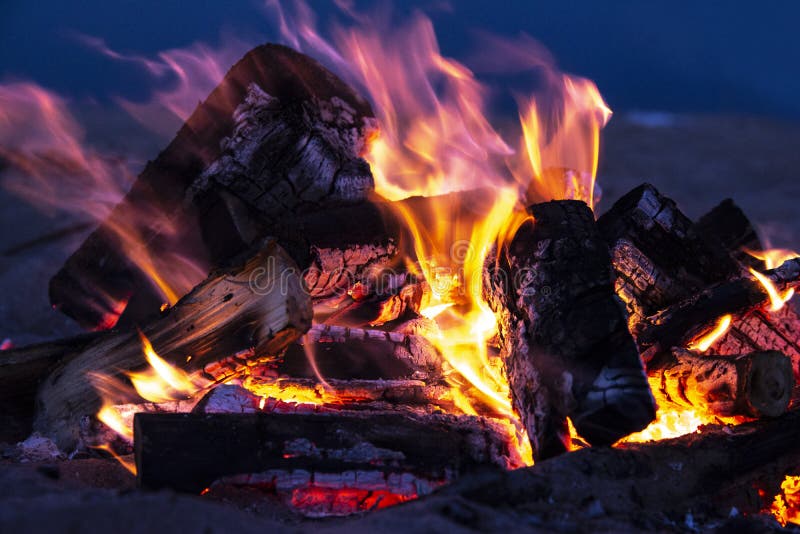 Roaring Fire stock photo. Image of firewood, heat, fire - 844620