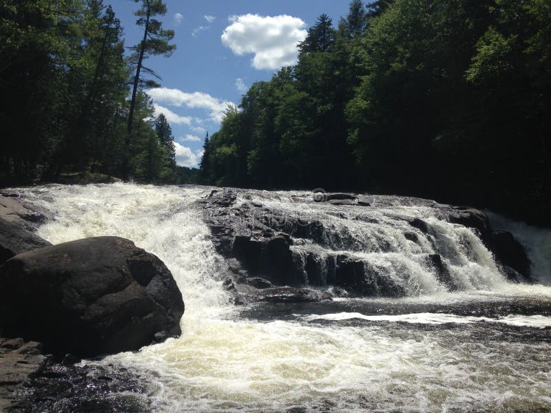 Roaring waters stock image. Image of roaring, mountain - 83346875