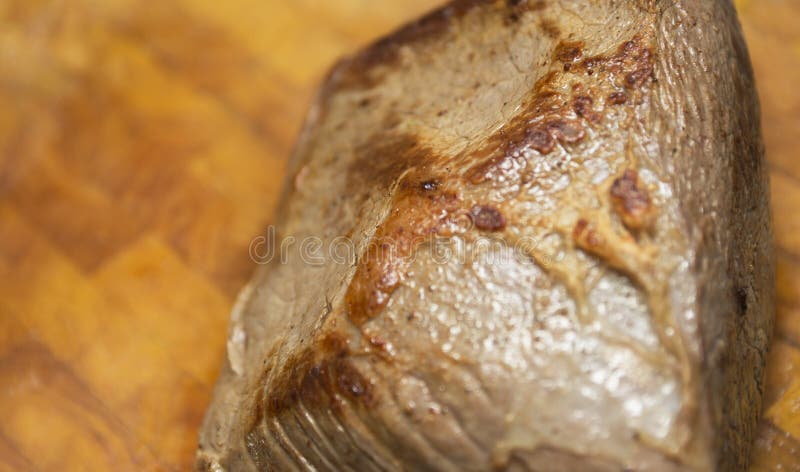 Raw Roast Beef with Herbs Tied with a Rope with Cooking Ingredients ...