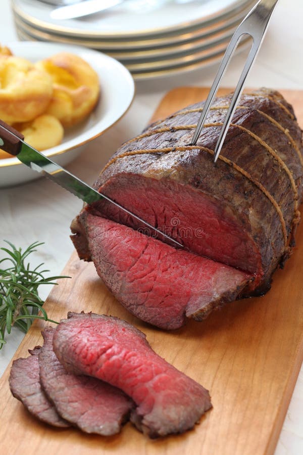 Rump Steak Dinner stock image. Image of meat, macro, white - 8303253