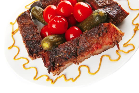 Roast beef chunks stock photo. Image of plate, gourmet - 14723680