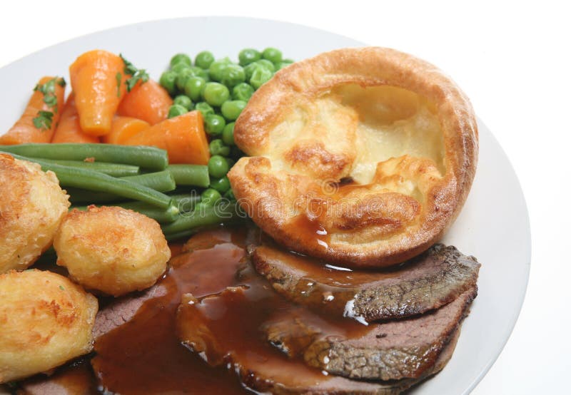 Roast Beef Dinner stock image. Image of food, beef, balanced - 2561019