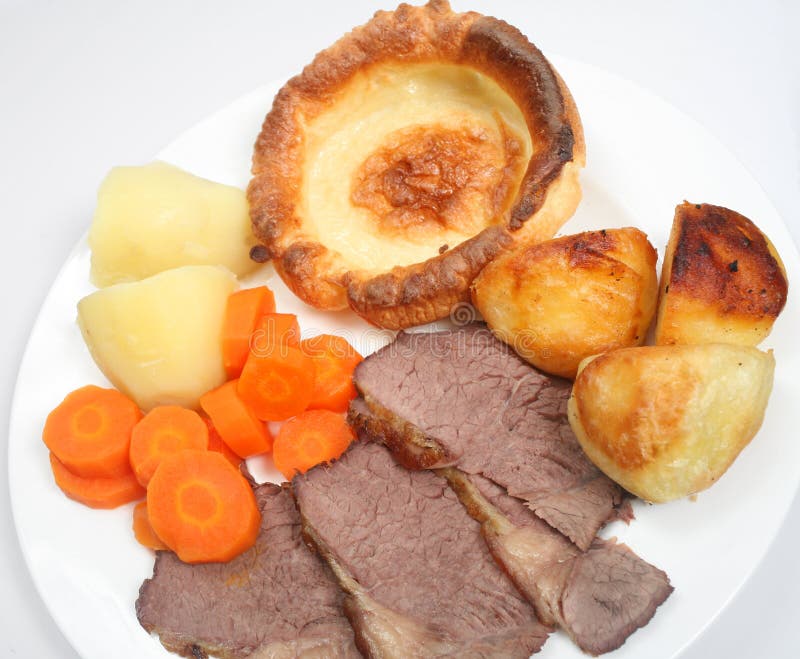 Roast Beef Sunday Dinner stock photo. Image of english - 33602162