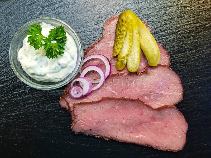 Roast Beef medium stock photo. Image of diet, beefsteak - 194283712