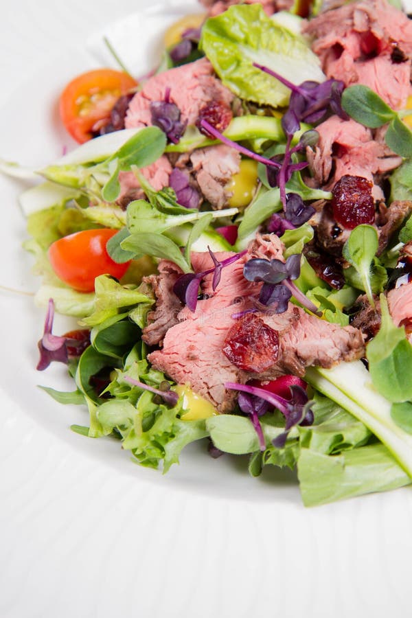 Roast beef salad stock photo. Image of beef, natural - 146547320