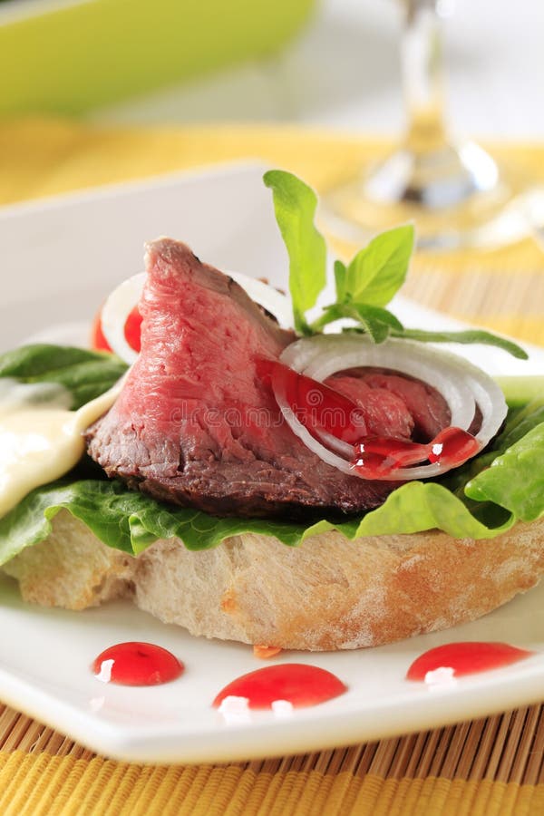Roast Beef Sandwich stock photo. Image of lettuce, gourmet - 21404084