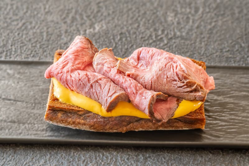 Roast beef sandwich stock image. Image of tenderloin - 340719987