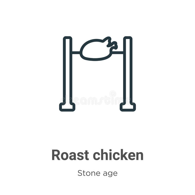 Chicken Outline Vector Icon. Thin Line Black Chicken Icon, Flat Vector ...