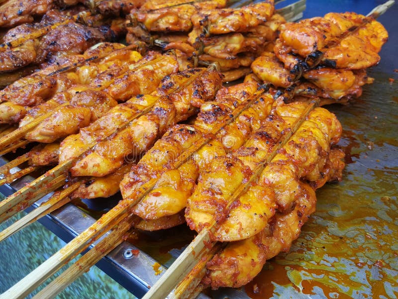 Roast chicken stick stock image. Image of appetizer, barbecue - 76200635