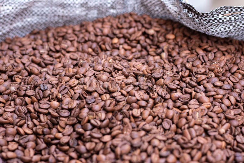 Roast Coffee Beans Filled in a Packet, Suitable for Advertising or ...