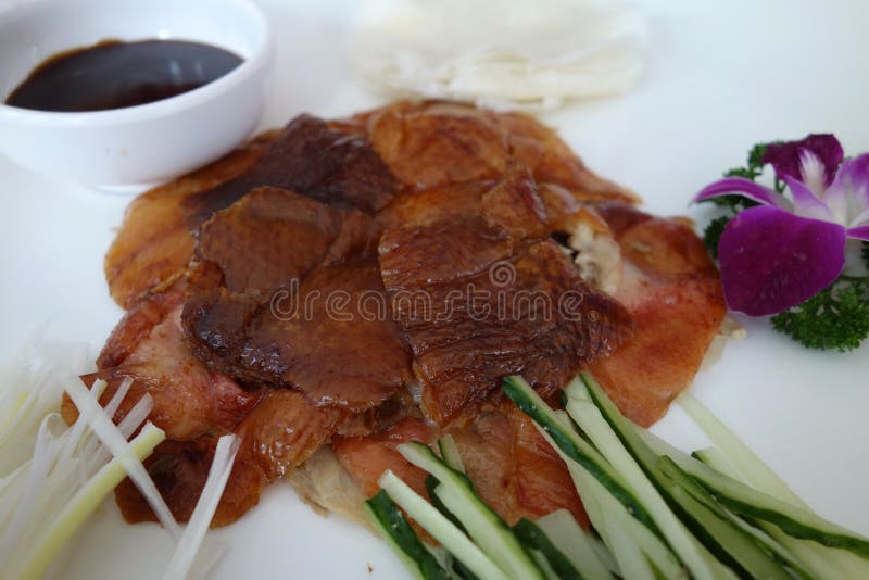 Roast duck stock image. Image of beijing, cooked, chili - 41329019