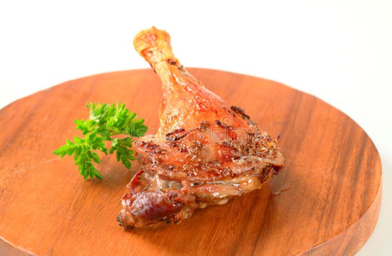 Roast duck leg stock image. Image of roast, cutting, food - 55314411