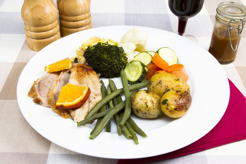 Duck meal stock image. Image of duckling, dressed, food - 12256785