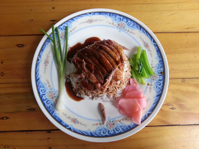 Roast duck rice stock photo. Image of rice, dish, duck - 26180768