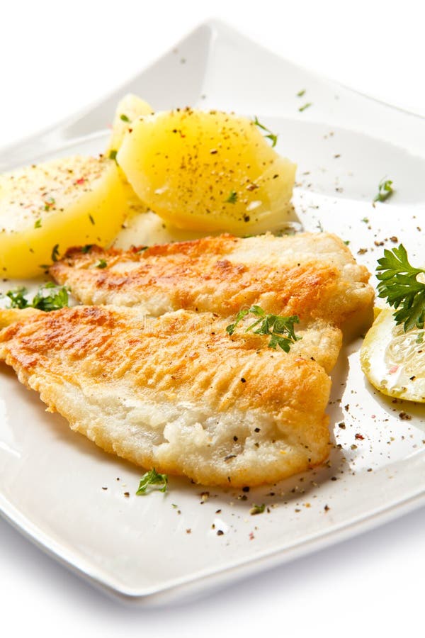 Roast fish fillet stock image. Image of boil, appetizing - 53921961