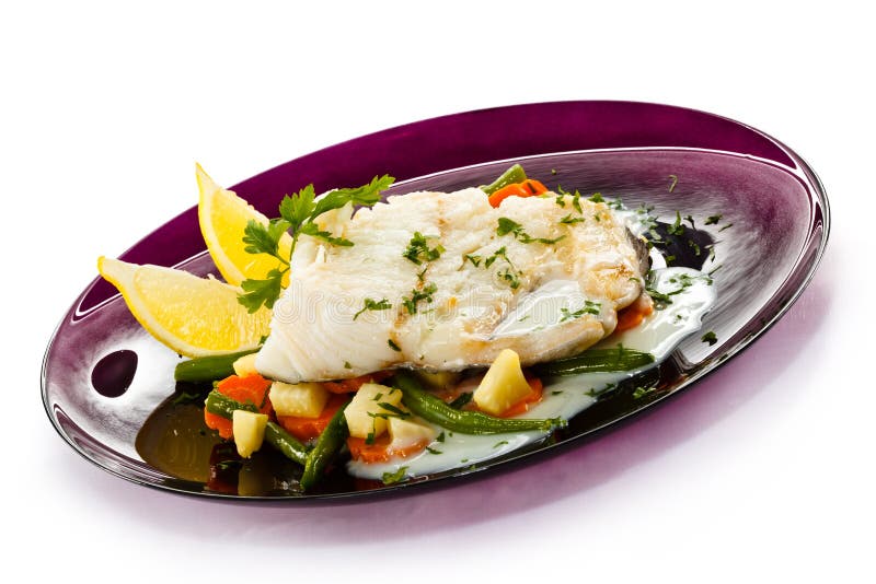 Roast fish fillet stock photo. Image of eating, filet - 58915096