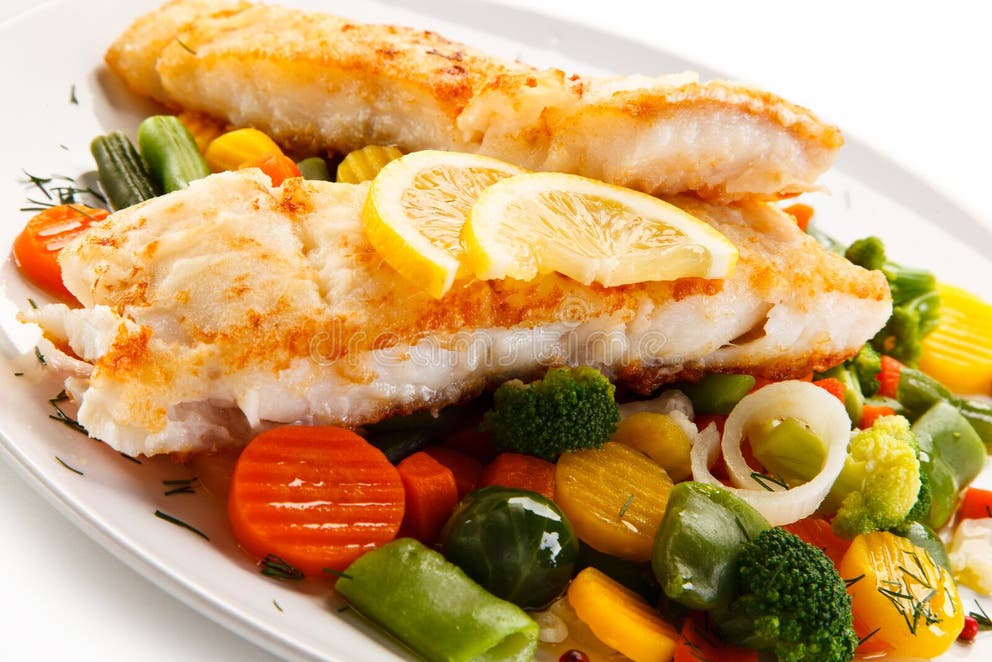 Roast fish fillet stock image. Image of fastfood, boil - 83415901