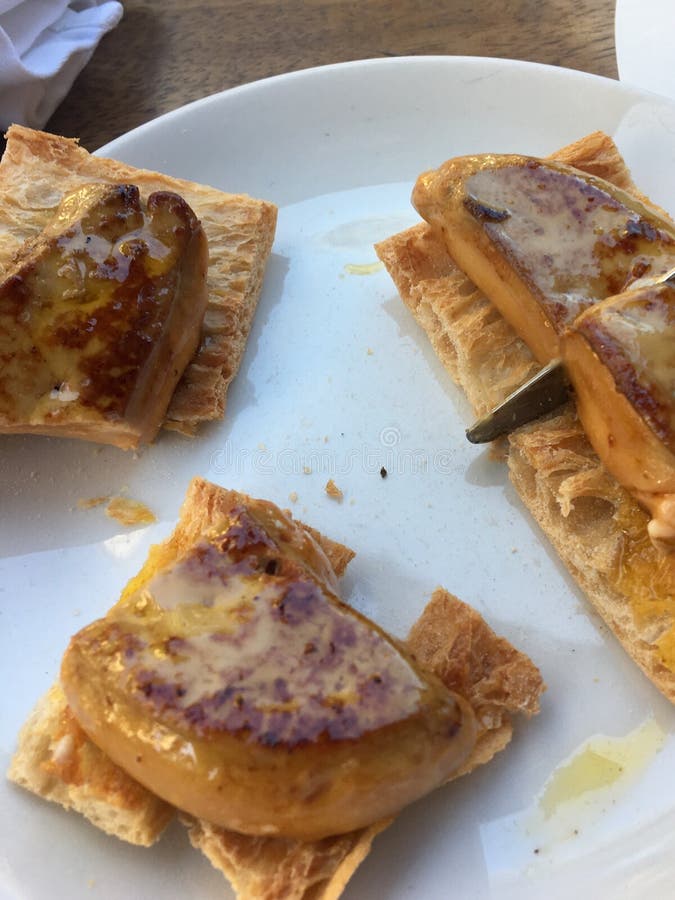 Roast Goose Liver on a Loaf Stock Image - Image of goose, cooking ...