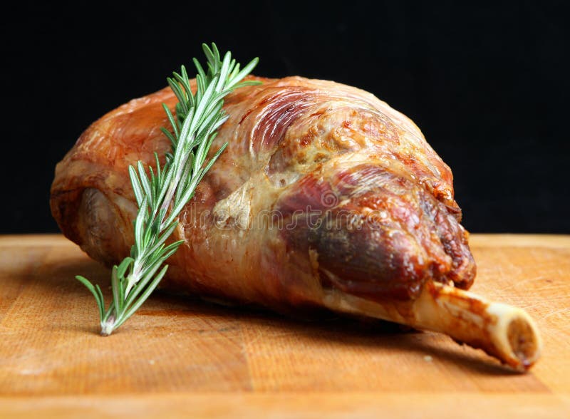 Roast Leg of Lamb stock photo. Image of rosemary, food - 10417636