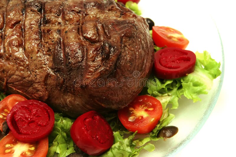 Roast meat stock photo. Image of meal, healthy, meat, cuisine - 7321254