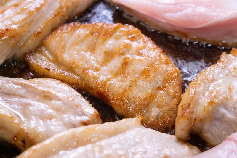 Roast meat close up stock photo. Image of barbecue, fillet - 141266050