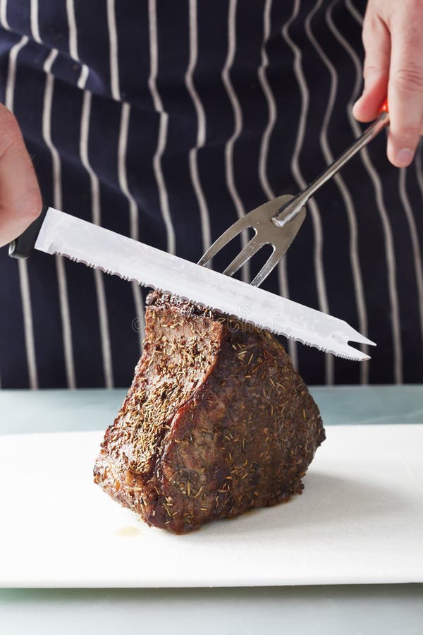 Roast Meat Ready for Carving Stock Image - Image of beef, cuisine: 26021607