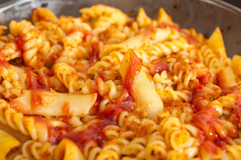 Roast with the pasta stock image. Image of meat, capsicum - 31364363