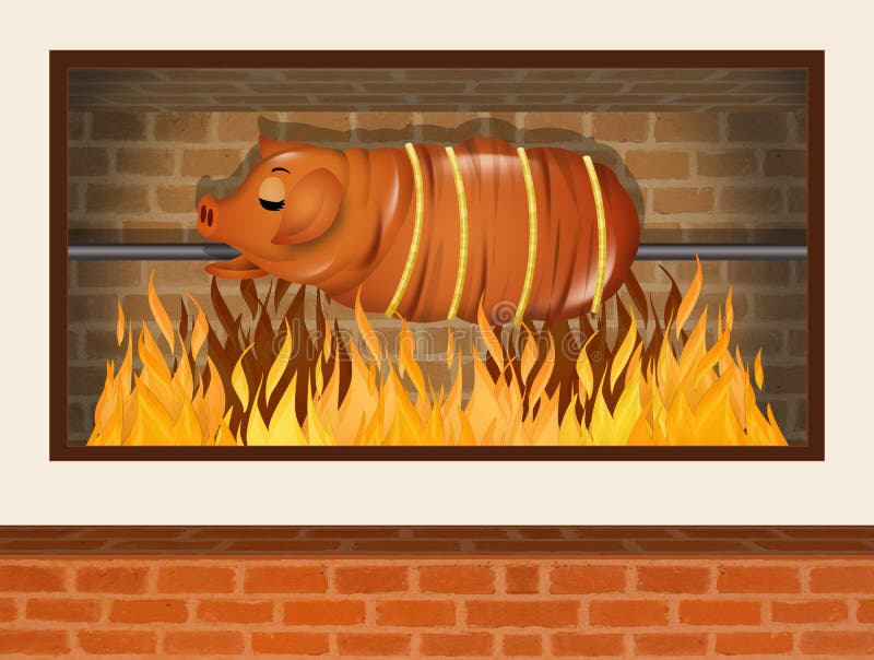 Spit Roast Stock Illustrations – 235 Spit Roast Stock Illustrations ...