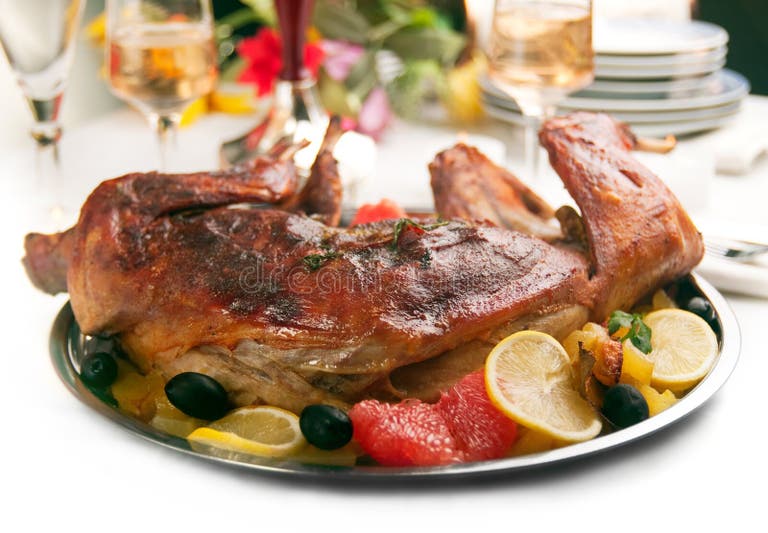 Roast rabbit stock photo. Image of dish, meat, dinner - 12346670