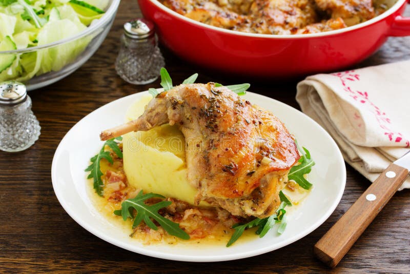Roast rabbit stock photo. Image of dinner, cooked, lunch - 53835694