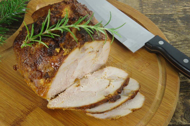 Roast red beef meat stock photo. Image of pepper, rosemary - 46196908