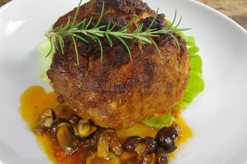 Roast red beef meat stock image. Image of loin, seasoning - 46196675