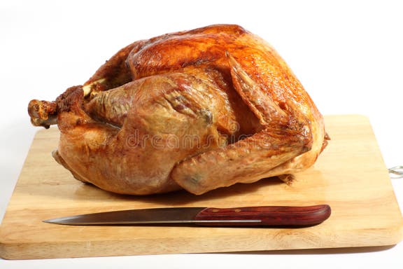 Roast turkey side view stock photo. Image of chopping - 10998736