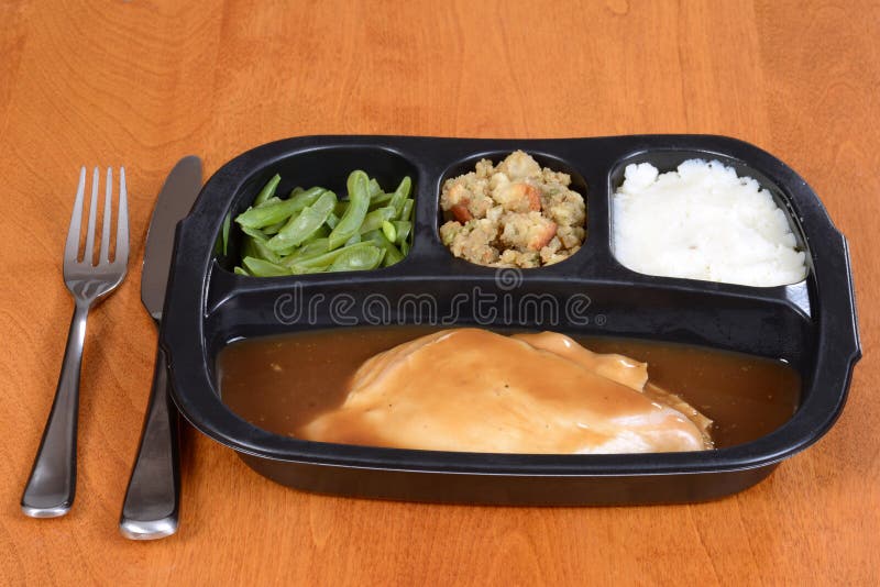 Roast turkey tv dinner stock photo. Image of quick, nourishment - 29491858