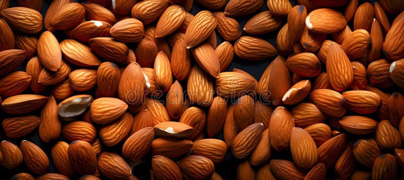 Roasted Almonds Texture. Healthy Food. Stock Illustration ...