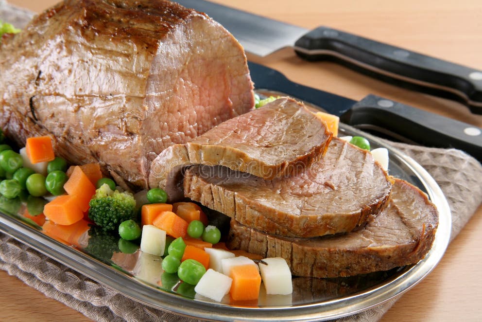 Roasted Beef stock image. Image of beef, restaurant, taste - 2886863