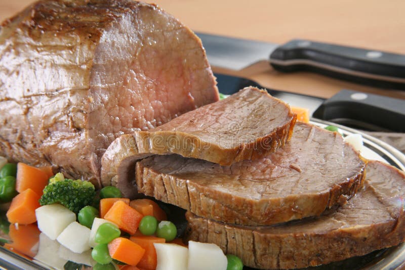 Roasted Beef stock image. Image of homemade, taste, potatoes - 2886929