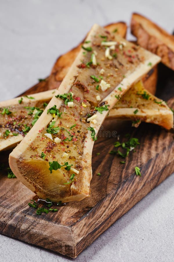 Roasted Bone Marrow Closeup Stock Image - Image of roast, salt: 244711565