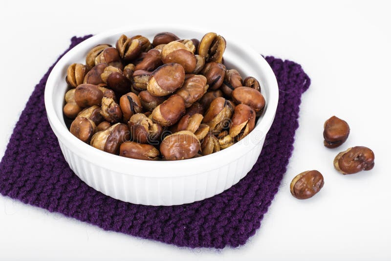 Roasted Broad Beans with Salt Stock Photo - Image of bean, vicia: 80613606