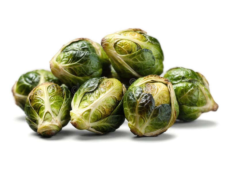 Roasted Brussels Sprouts, Crispy Outer Leaves, Tender Centers, Flecks ...