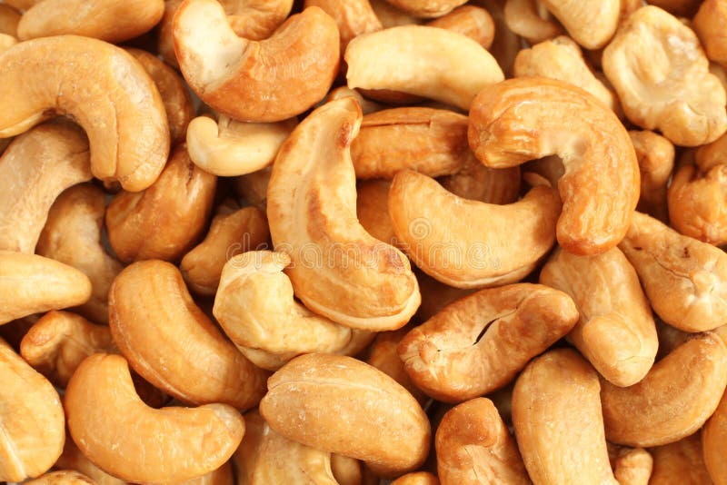 Roasted Cashew Nuts, Top View. Closeup Stock Photo - Image of macro ...